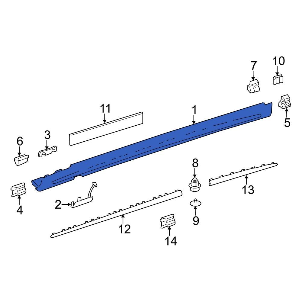 Mercedes-Benz OE 22269832009999 - Right Rocker Panel Guard