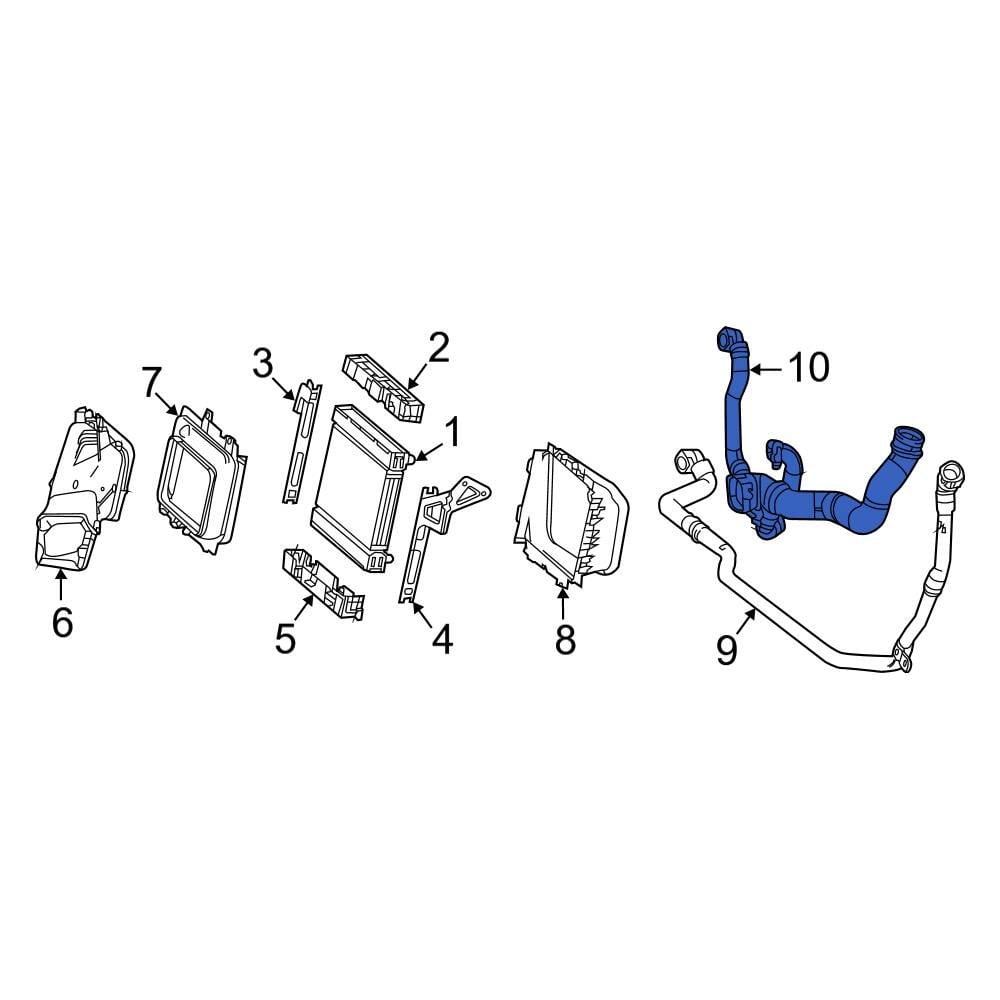 Mercedes-Benz OE 2225006572 - Lower Radiator Coolant Hose