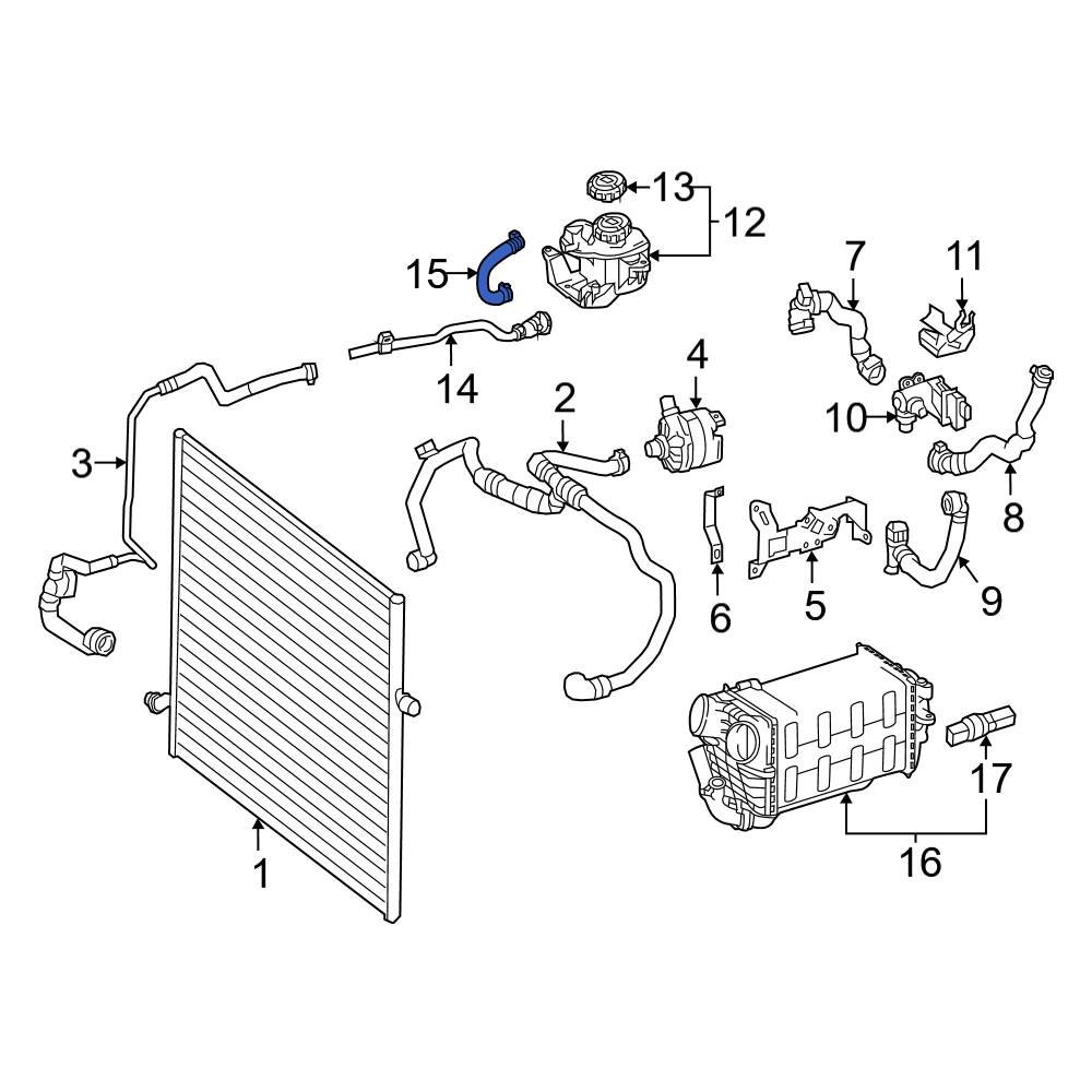 Mercedes-Benz OE 2782031417 - Turbocharger Coolant Supply Line