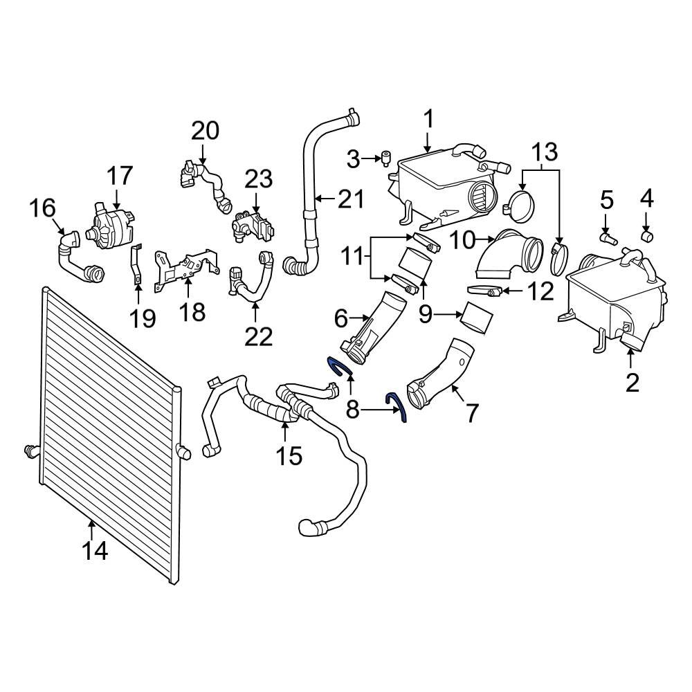 Mercedes-Benz OE 2750940125 - Turbocharger Intercooler Pipe Clip