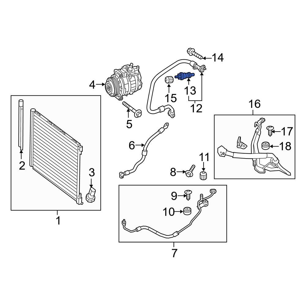 Mercedes-Benz OE 0008320285 - A/C Service Valve Core