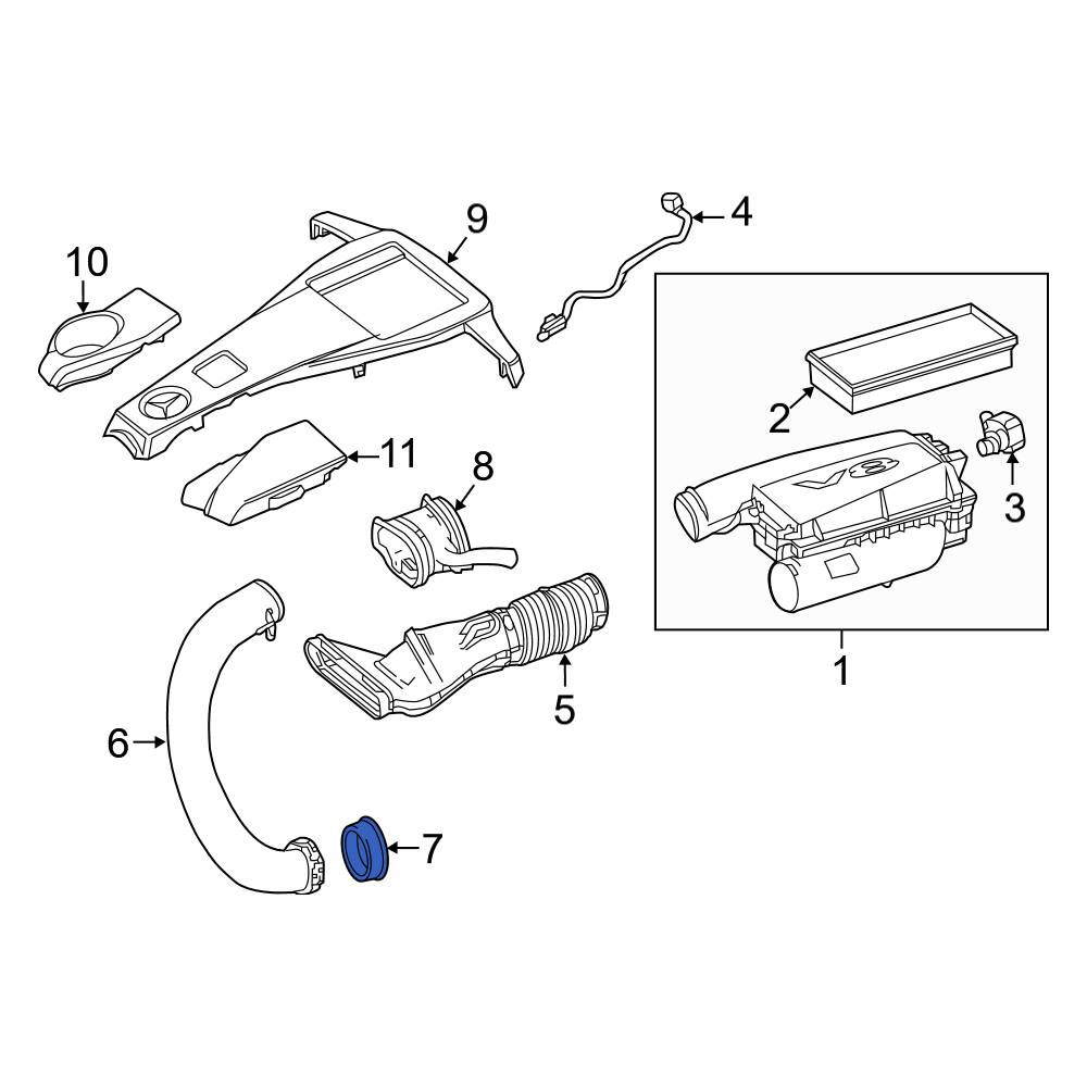 Mercedes-Benz OE 2661410160 - Engine Air Intake Hose Seal