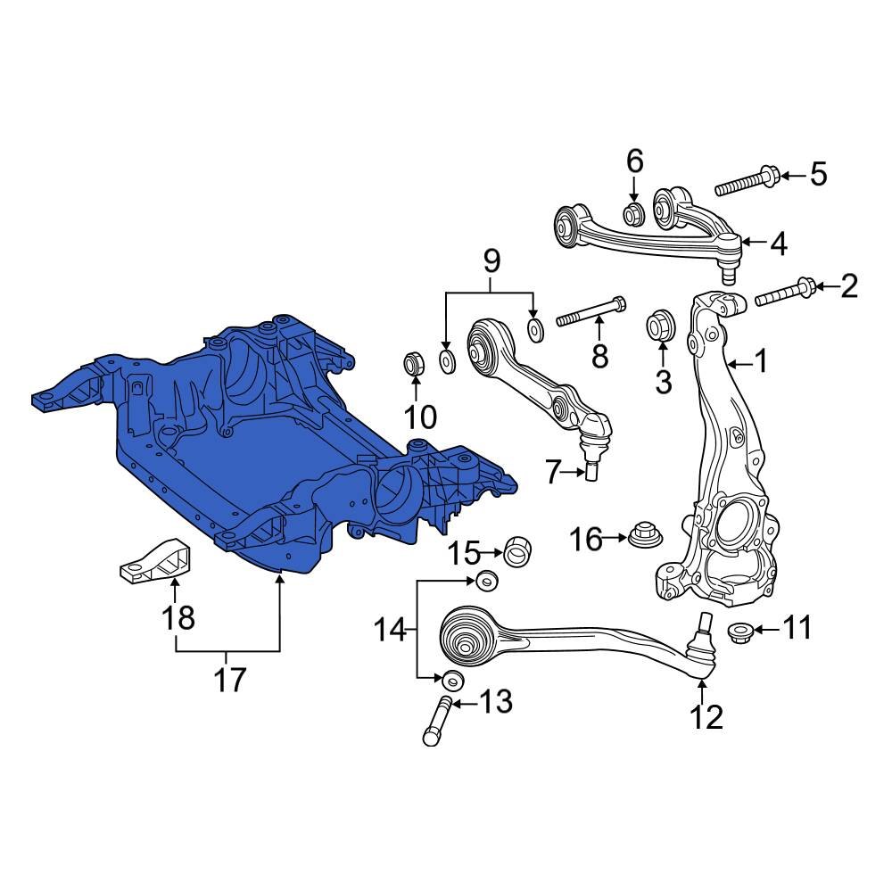 Mercedes-Benz OE 2226200187 - Front Suspension Subframe Crossmember