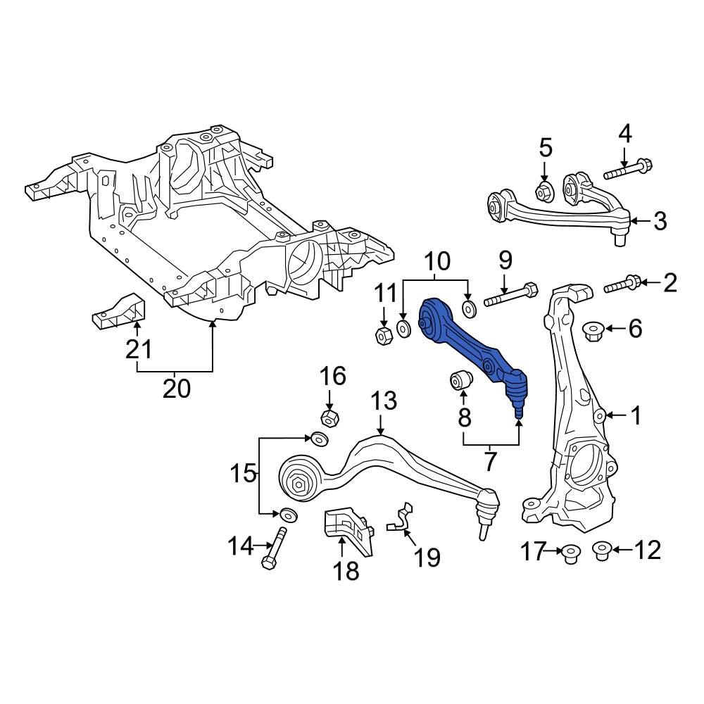 Mercedes-Benz OE 2223501402 - Rear Right Upper Forward Suspension ...
