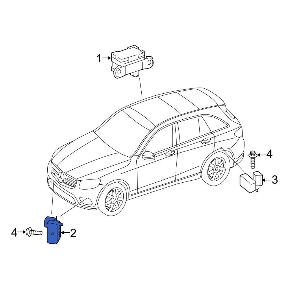 Mercedes-Benz OE 0009057802 - Front Suspension Ride Height Sensor