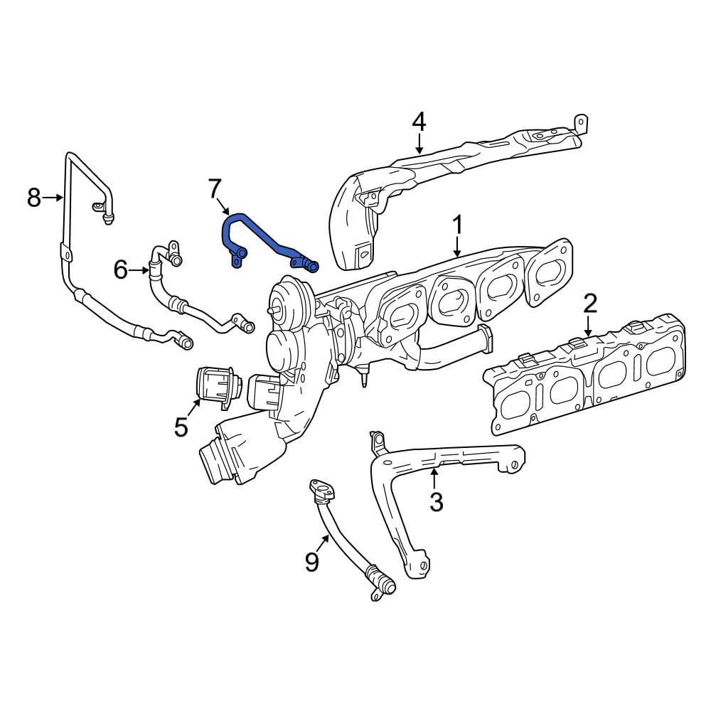 Mercedes-Benz OE 2742031000 - Turbocharger Coolant Line
