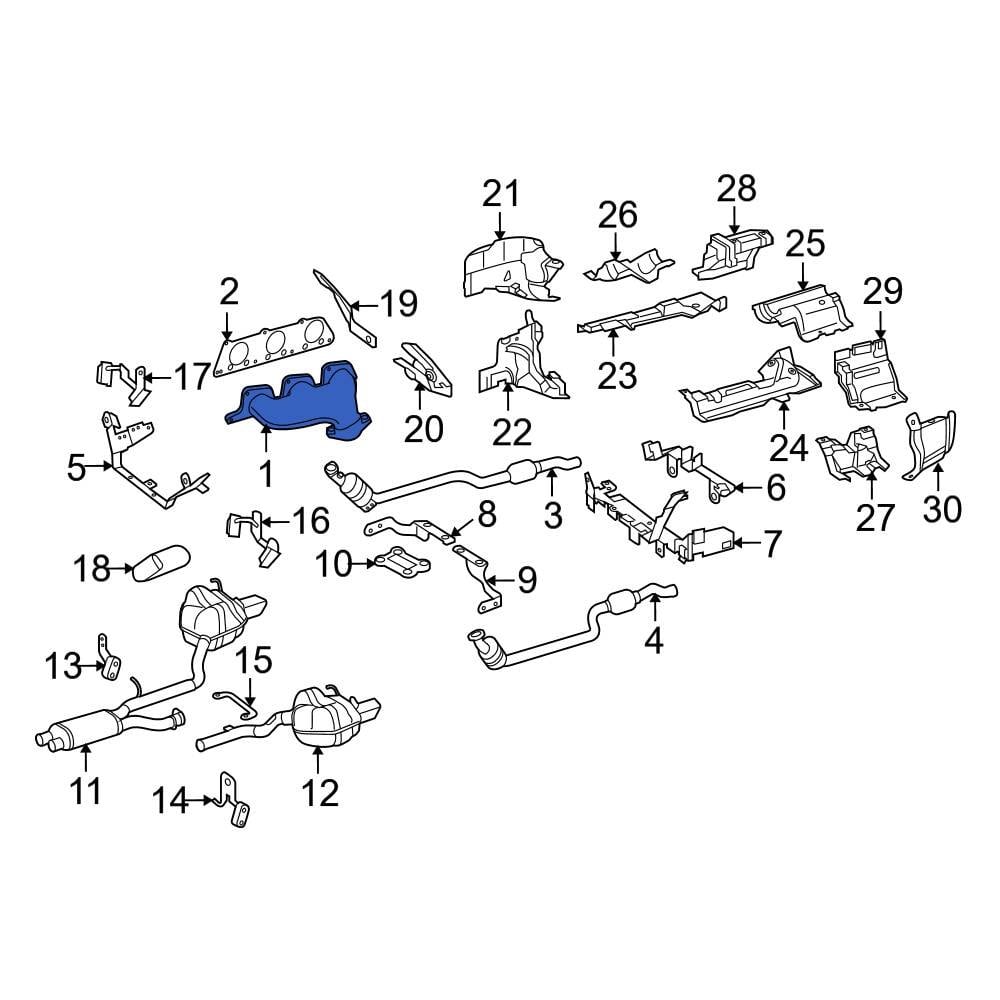 Mercedes-Benz OE 2721402209 - Right Exhaust Manifold