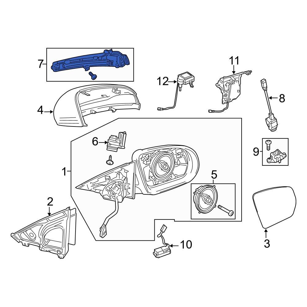 Mercedes-Benz OE 0999067101 - Left Turn Signal Light Assembly