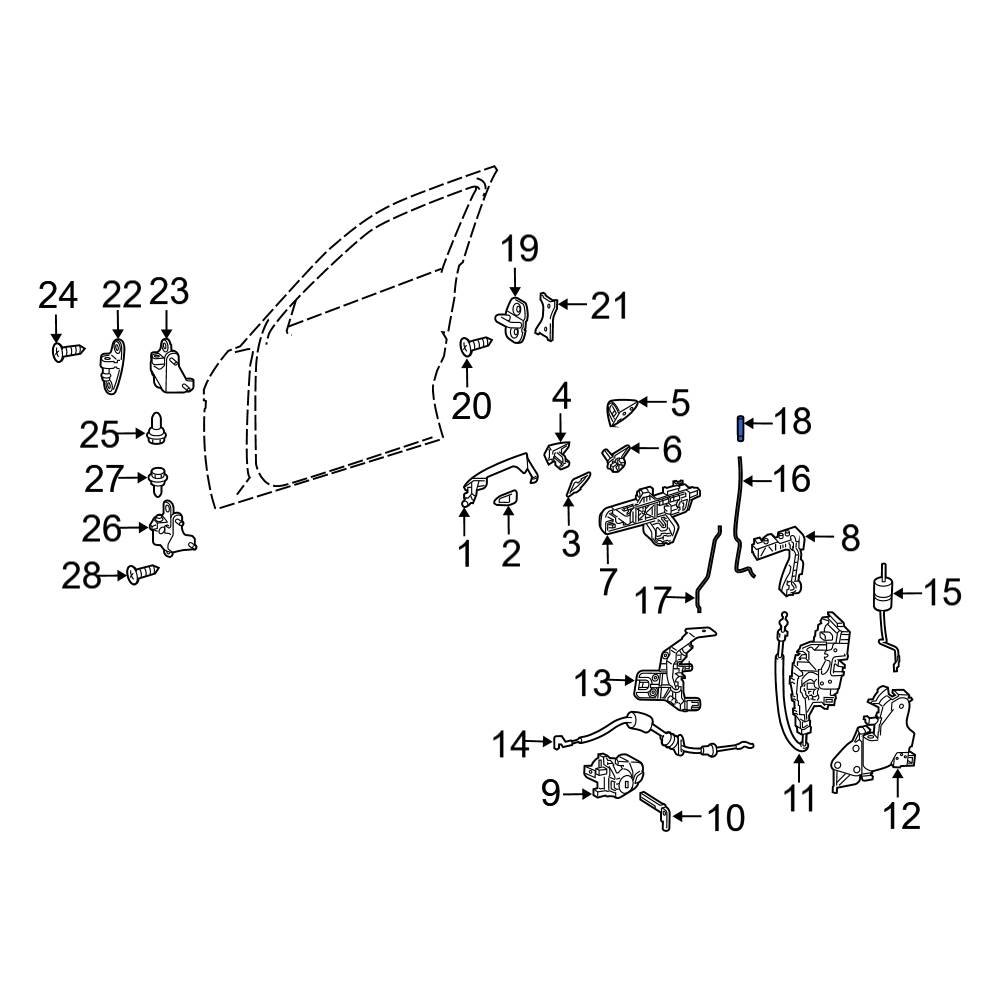 Mercedes-Benz OE 09976605009051 - Front Door Lock Knob