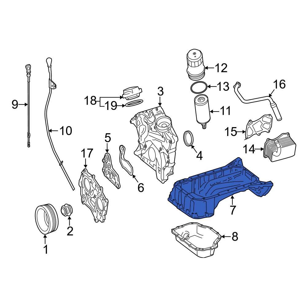Mercedes-Benz OE 2760143100 - Upper Engine Oil Pan