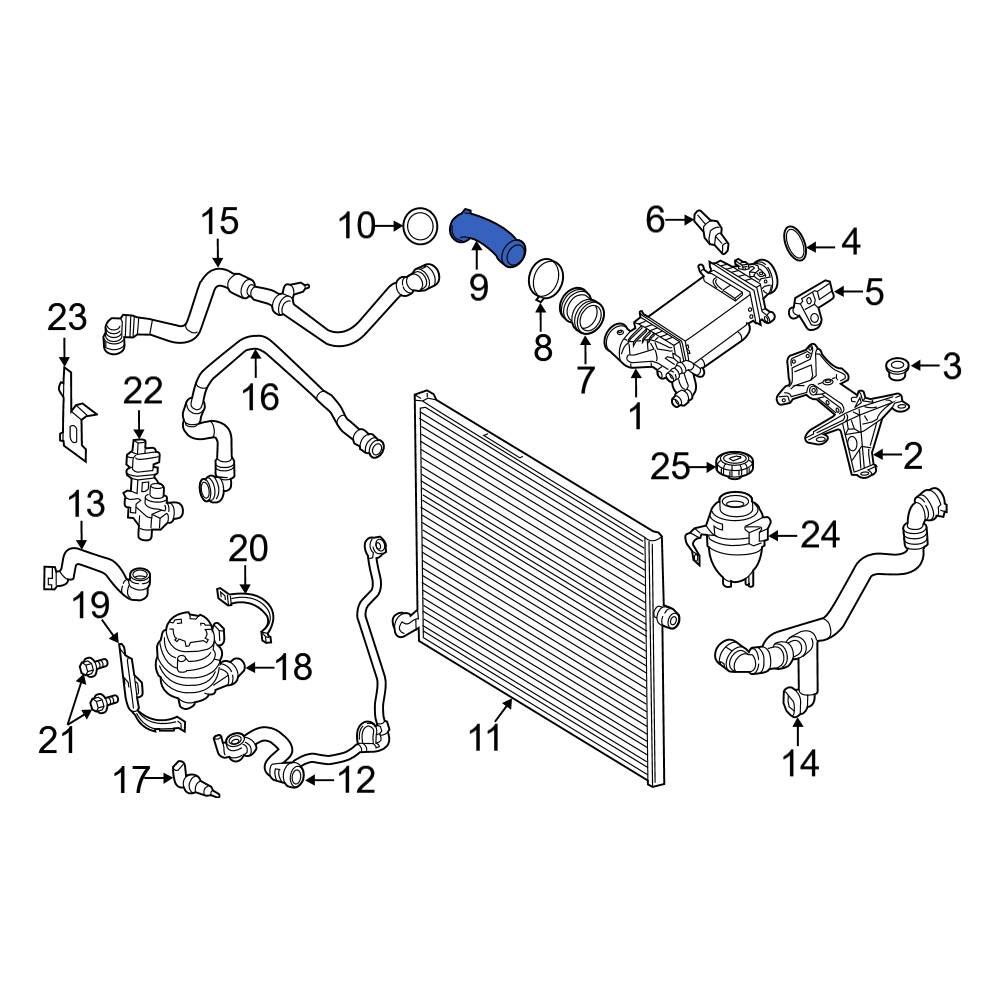 Mercedes-Benz OE 2740980107 - Intercooler Pipe