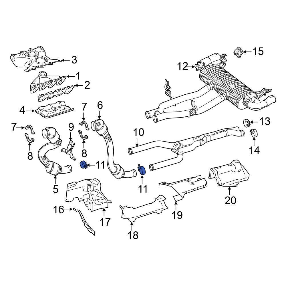 Mercedes-Benz OE 0004901541 - Exhaust Clamp