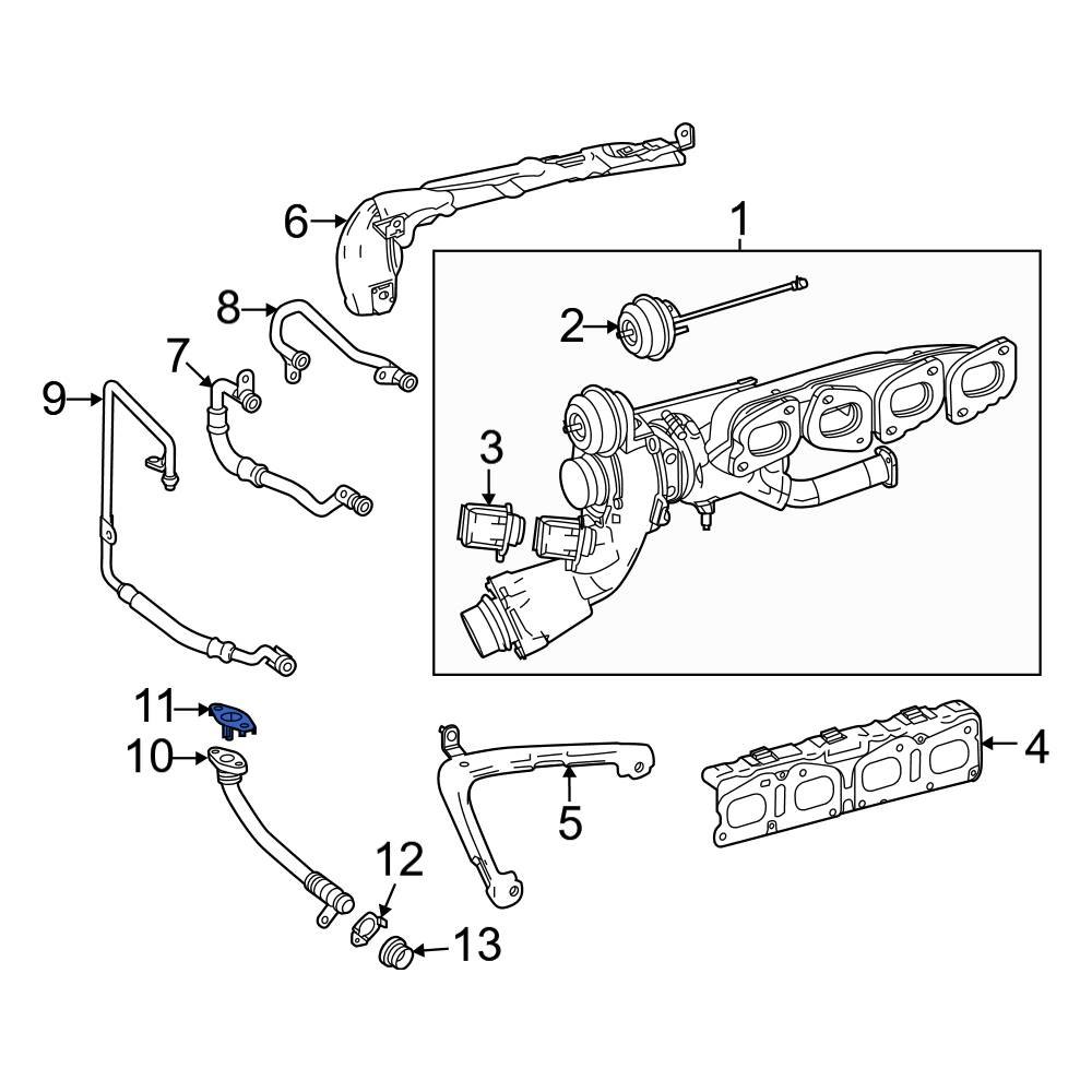 Mercedes-Benz OE 6510960400 - Turbocharger Oil Line Gasket