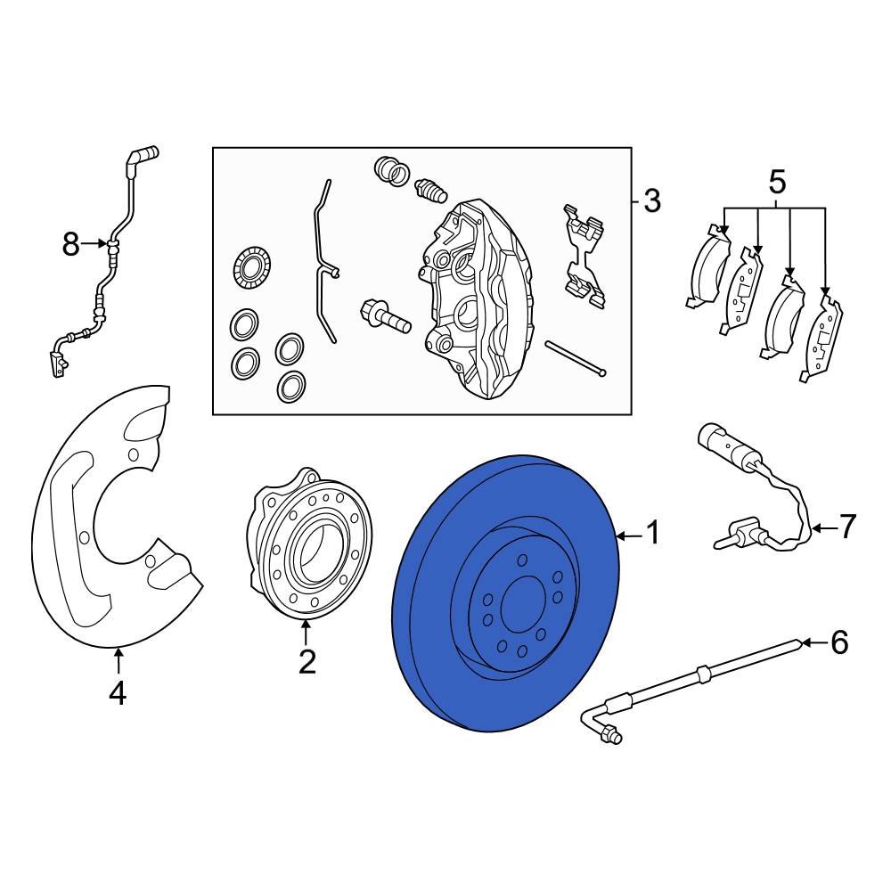 Mercedes-Benz OE 0004212312 - Front Disc Brake Rotor