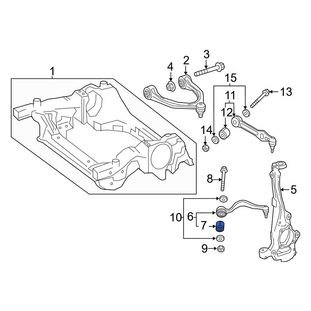 Mercedes-Benz OE 2053332300 - Front Suspension Control Arm Bushing