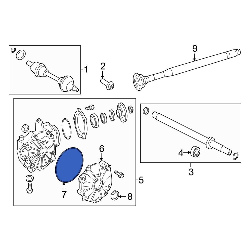 Mercedes-Benz OE 2213530259 - Axle Housing Cover Gasket