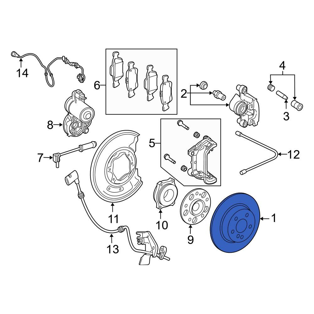 Mercedes-Benz OE 2534230000 - Rear Disc Brake Rotor