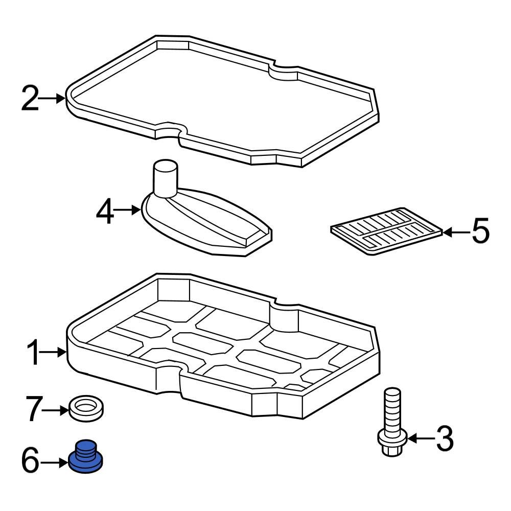 Mercedes-Benz OE 0009976532 - Transmission Drain Plug
