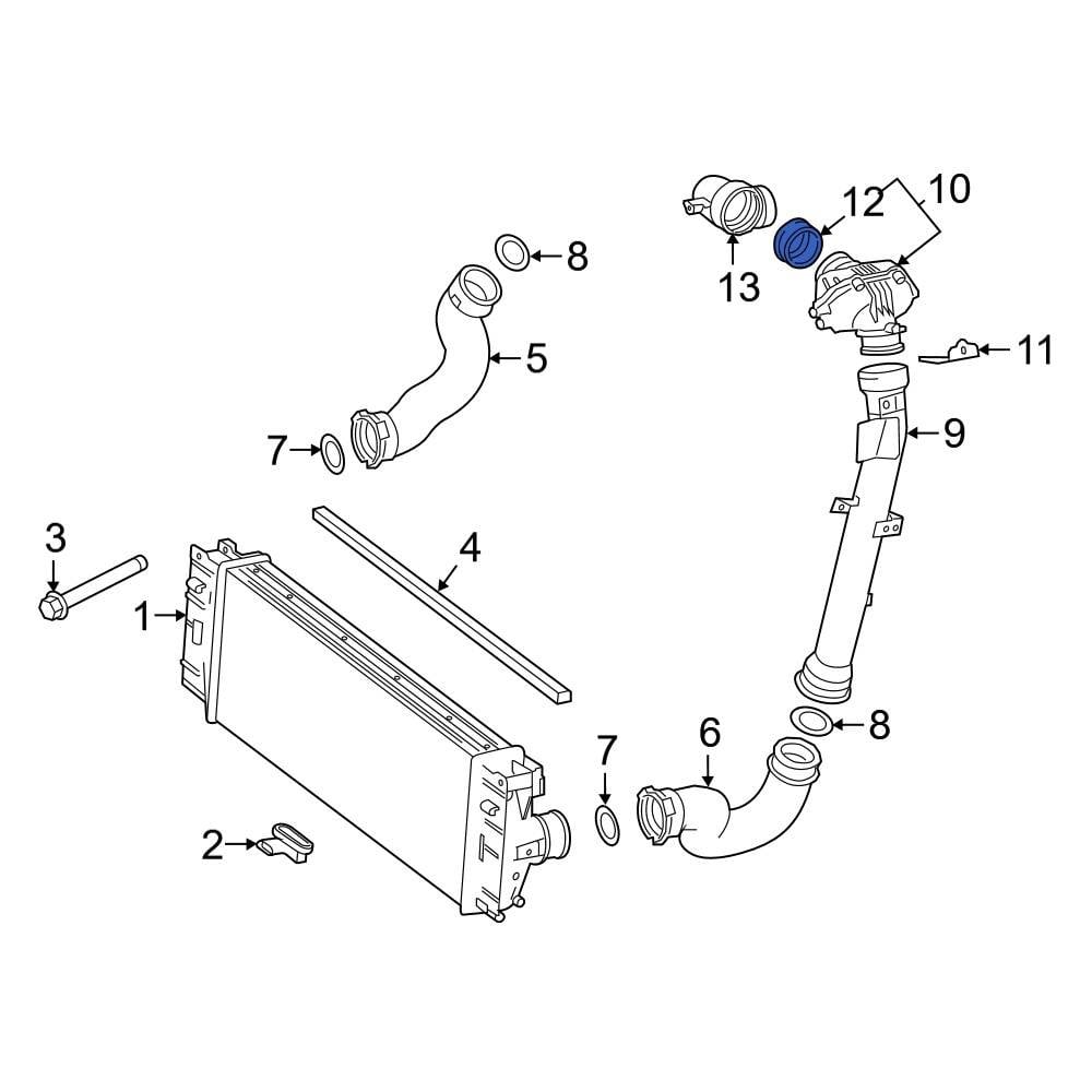 Mercedes-Benz OE 6420940051 - Intercooler Pipe Adapter
