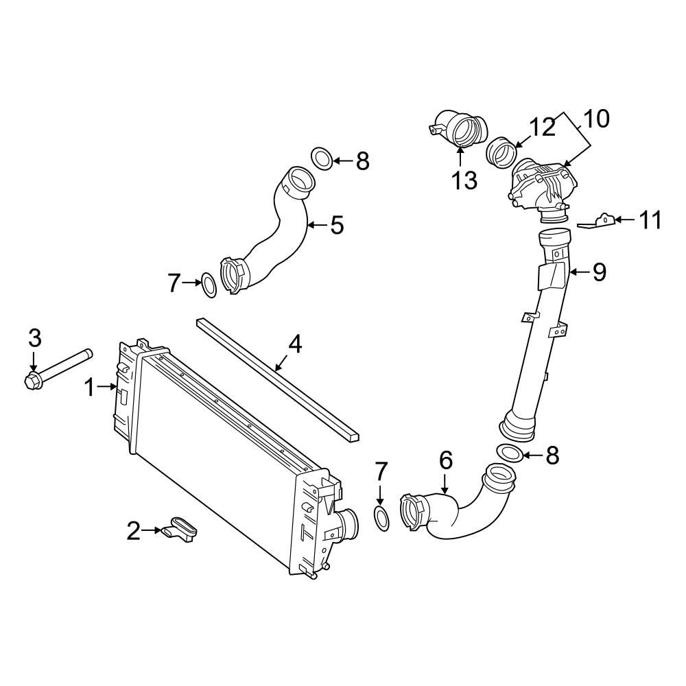 Mercedes-Benz OE 0219976545 - Turbocharger Intercooler Tube Seal