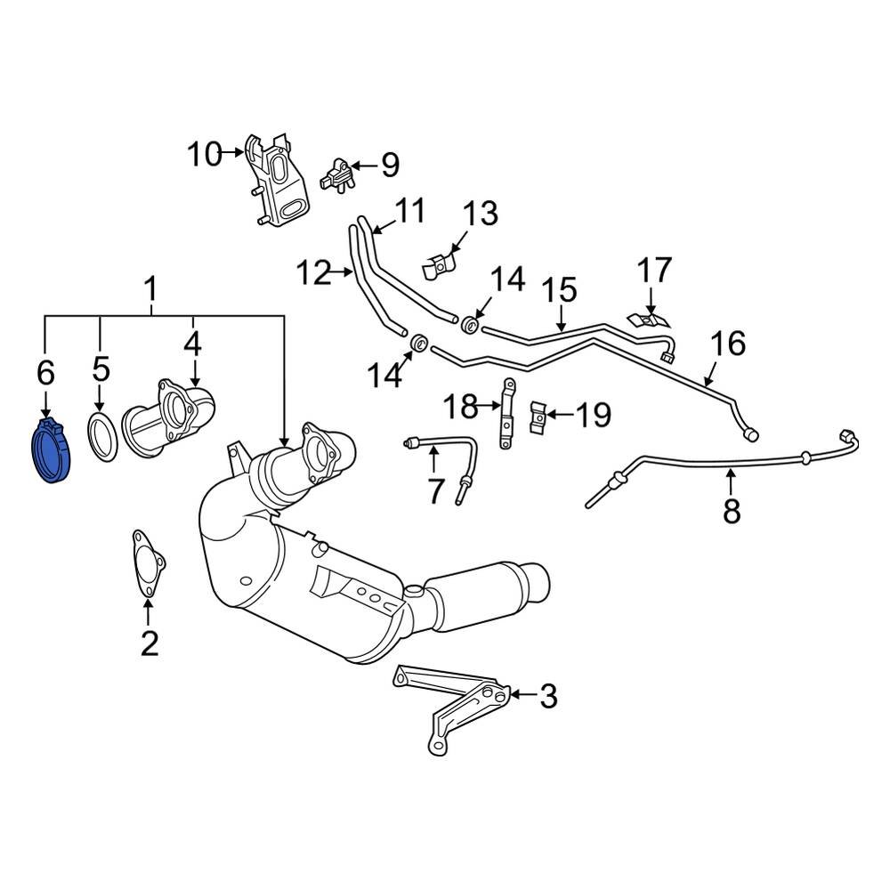 Mercedes-Benz OE 0009955302 - Exhaust Clamp