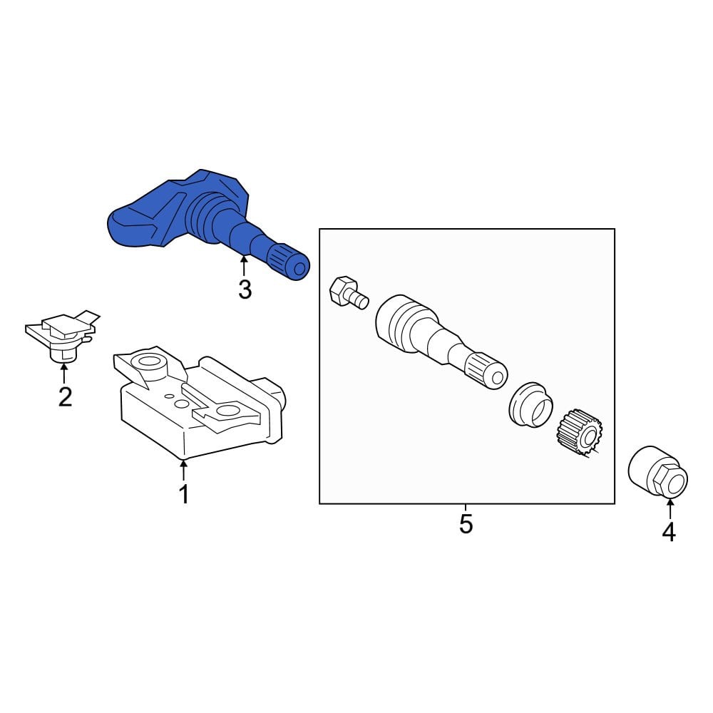 Mercedes-Benz OE 0009057205 - Tire Pressure Monitoring System (TPMS) Sensor