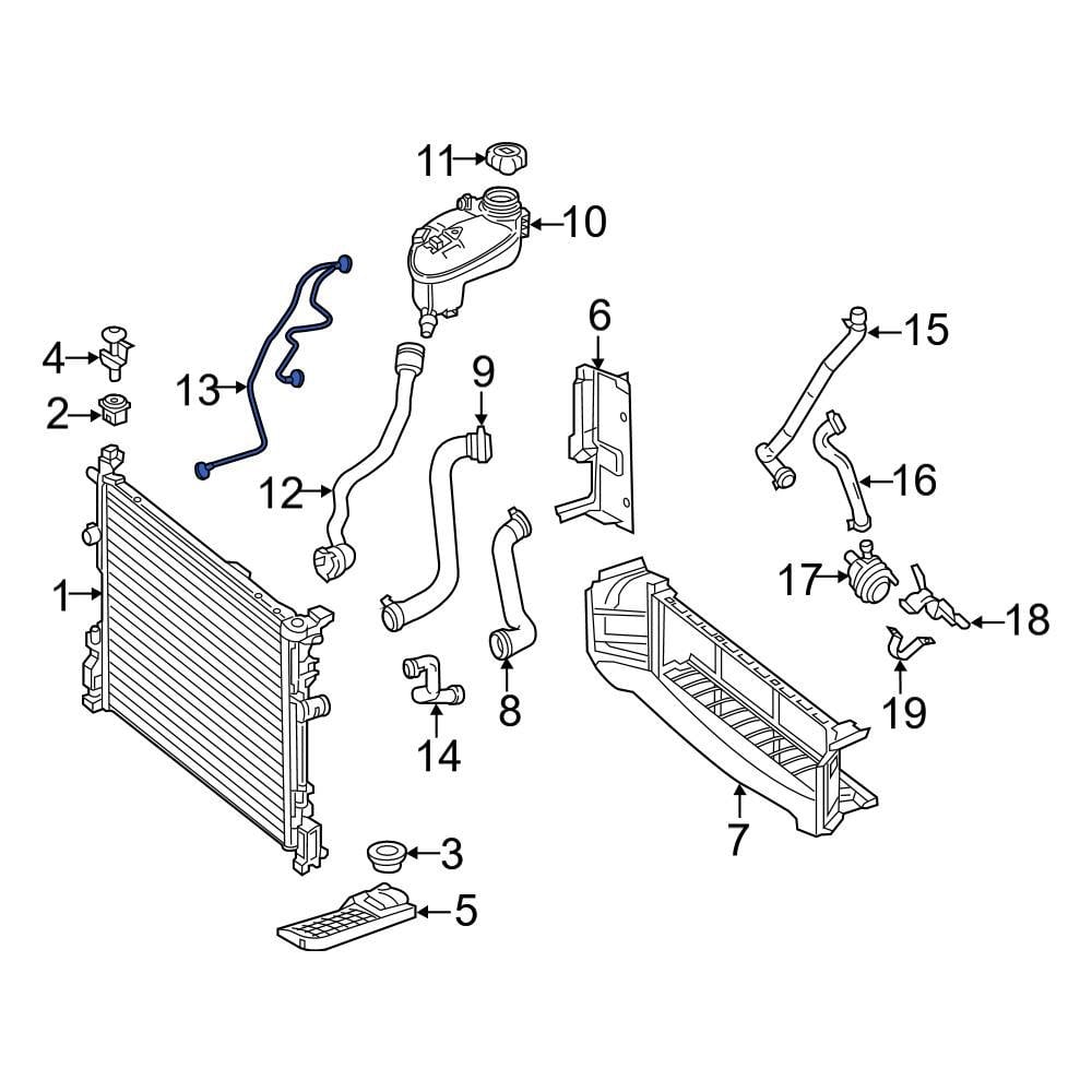 Mercedes-Benz OE 2465010325 - Engine Coolant Reservoir Hose