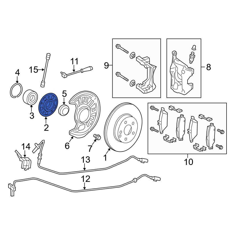 Mercedes-Benz OE 2463370145 - Front Wheel Hub