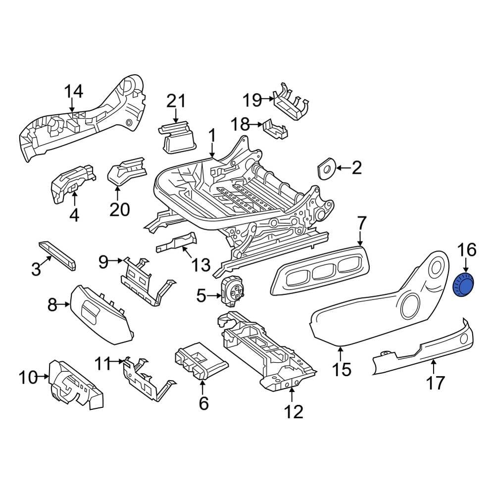 Mercedes-Benz OE 24691924009051 - Power Seat Switch Knob