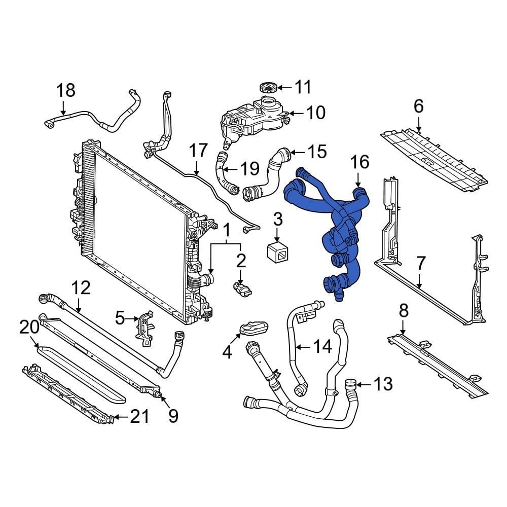 Mercedes-Benz OE 1775013601 - Right Radiator Coolant Hose
