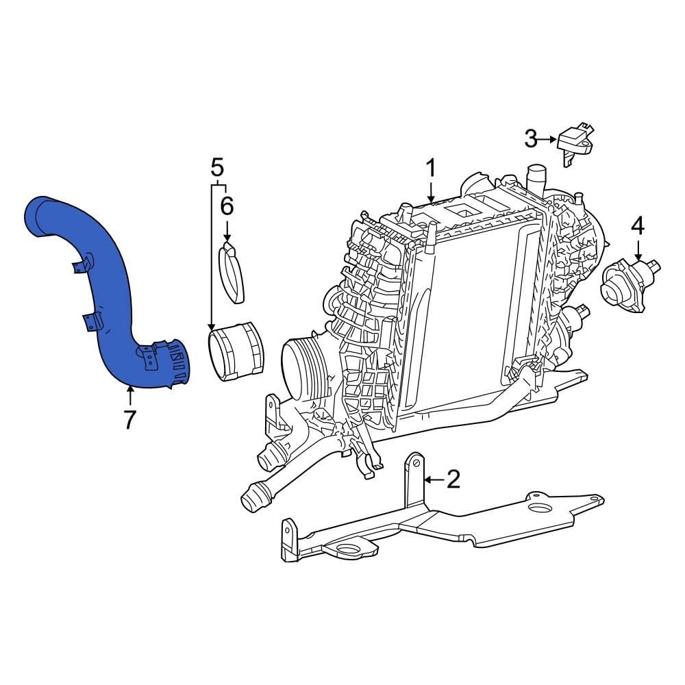 Mercedes-Benz OE 2600900600 - Intercooler Pipe