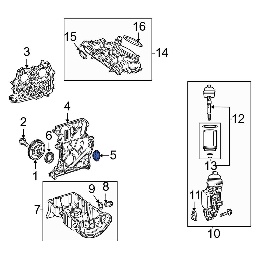 Mercedes-Benz OE 2700150200 - Engine Timing Cover