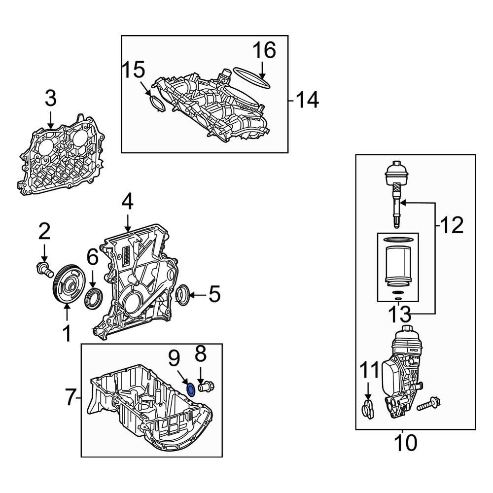 Mercedes-Benz OE 007603014106 - Engine Oil Drain Plug Gasket