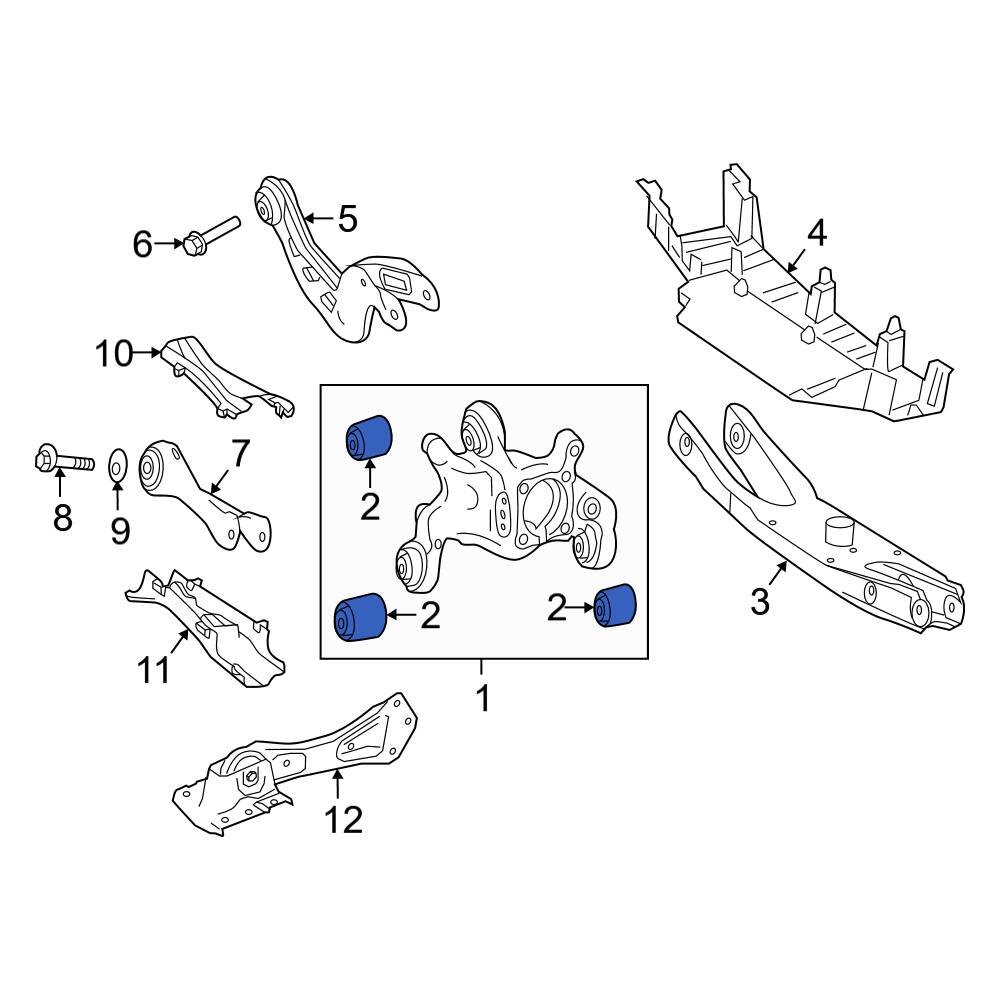 Mercedes-Benz OE 2473521700 - Rear Forward Suspension Knuckle Bushing