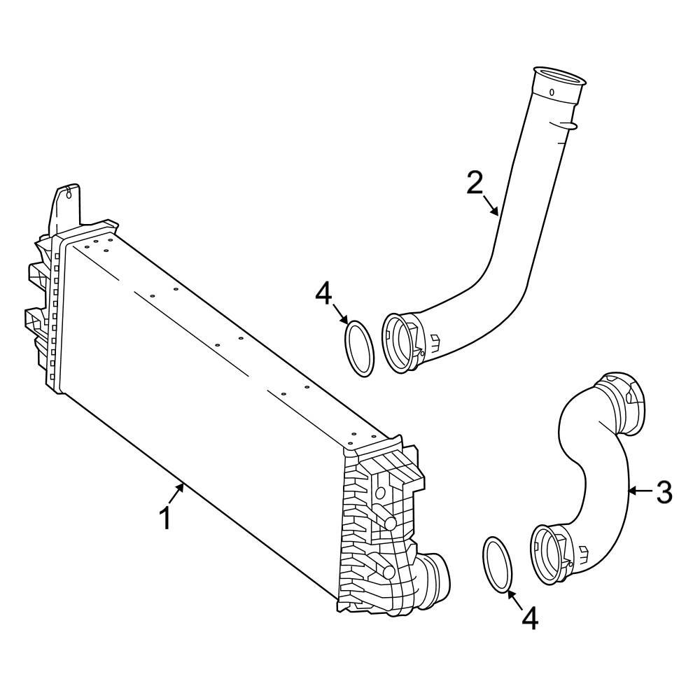 Mercedes-Benz OE 0219976545 - Turbocharger Intercooler Tube Seal