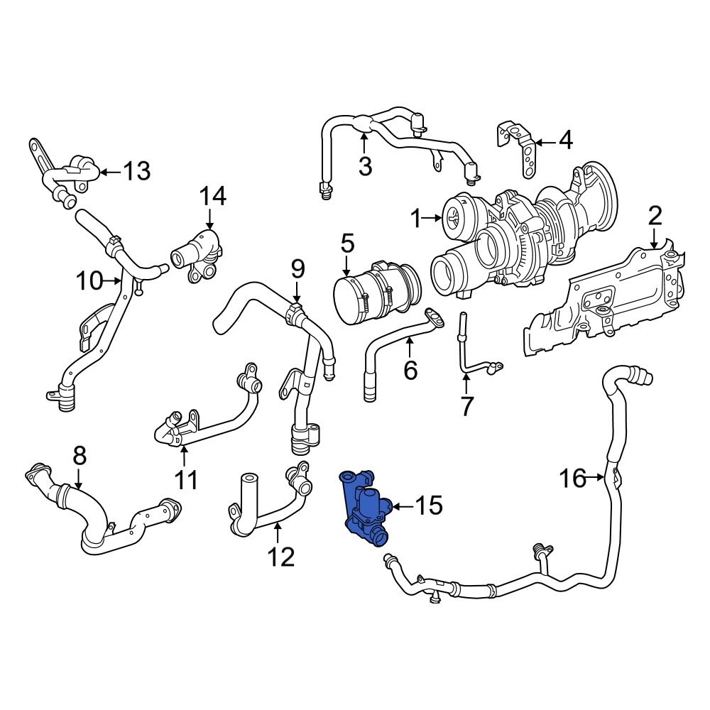 Mercedes-Benz OE 0005061500 - Engine Coolant Control Valve