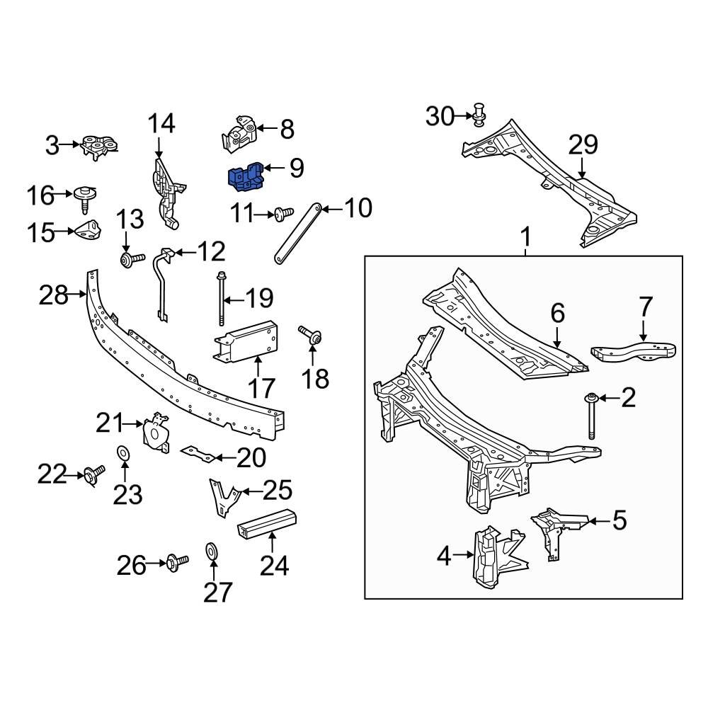 Mercedes-Benz OE 2048703158 - Front Left Hood Contact Switch