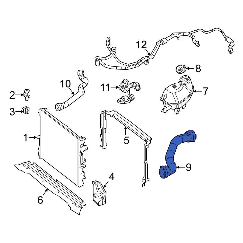 Mercedes-Benz OE 2535013782 - Upper Radiator Coolant Hose