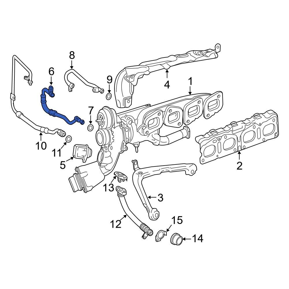 Mercedes-Benz OE 2742031100 - Turbocharger Coolant Line