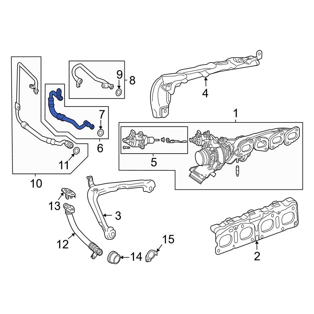 Mercedes-Benz OE 2642030500 - Turbocharger Coolant Line