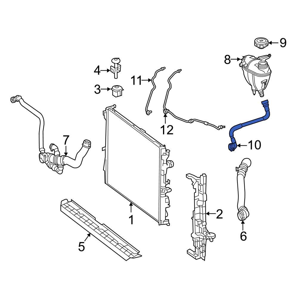 Mercedes-Benz OE 2225015591 - Engine Coolant Overflow Hose