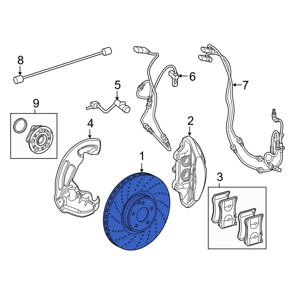 Mercedes-Benz OE 2224231400 - Rear Disc Brake Rotor