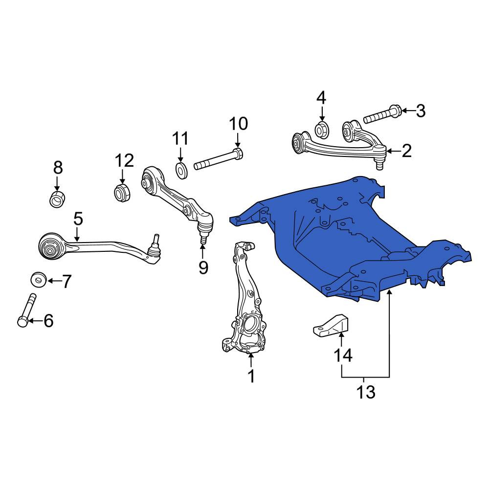 Mercedes-Benz OE 2226200187 - Front Suspension Subframe Crossmember