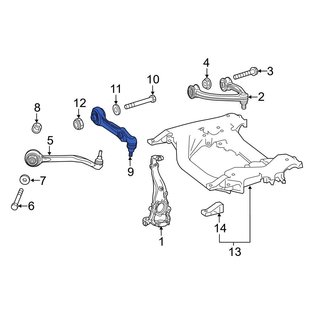 Mercedes-Benz OE 2223501302 - Rear Left Upper Forward Suspension ...