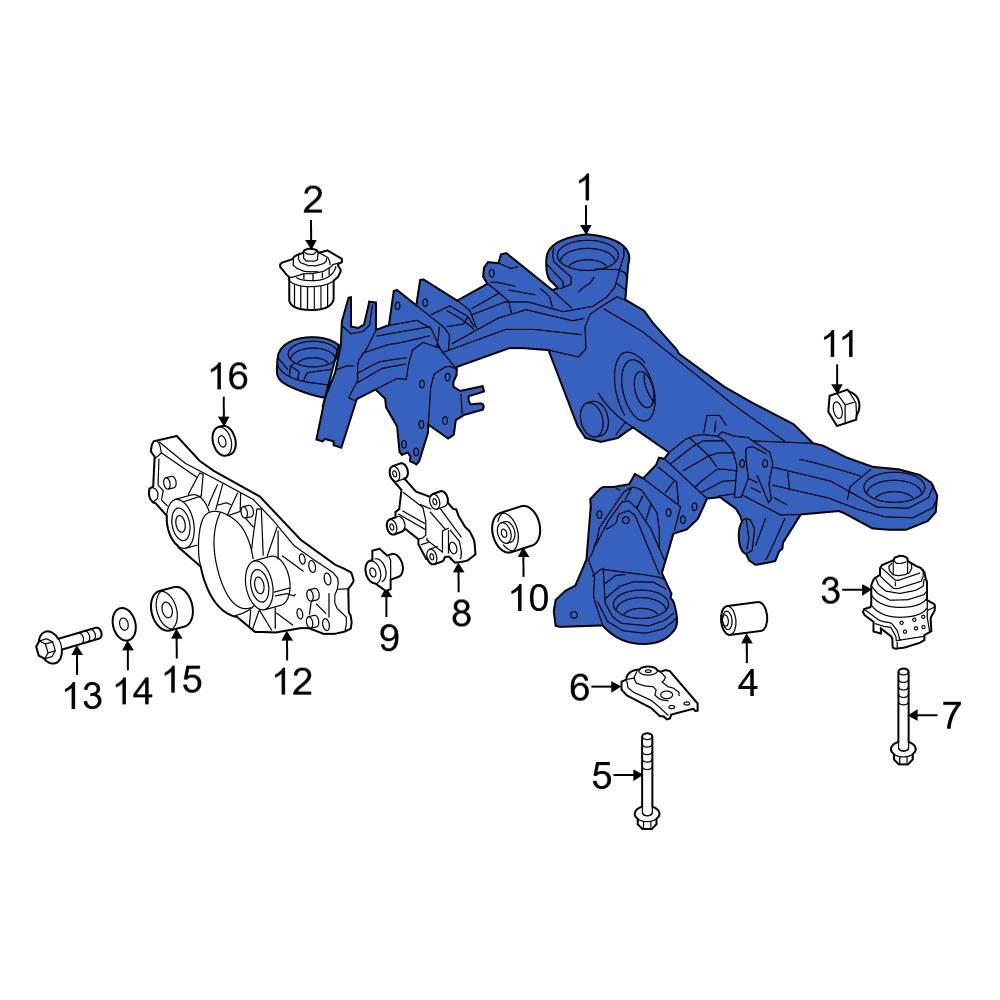 Mercedes-Benz OE 2226200187 - Front Suspension Subframe Crossmember