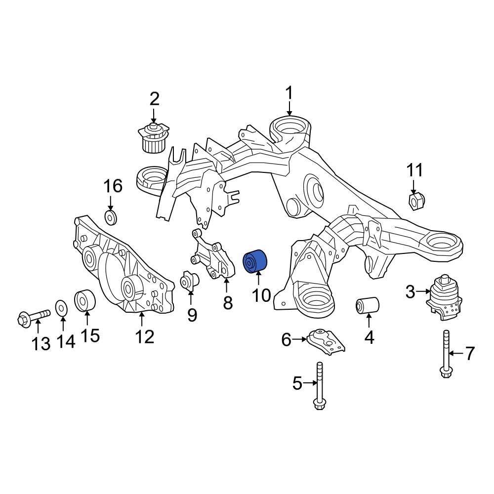 Mercedes-Benz OE 2223510400 - Rear Suspension Crossmember Insulator