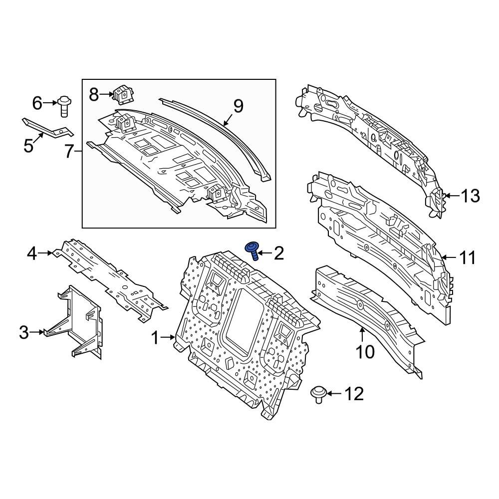 Mercedes-Benz OE 0119906904 - Partition Panel Screw