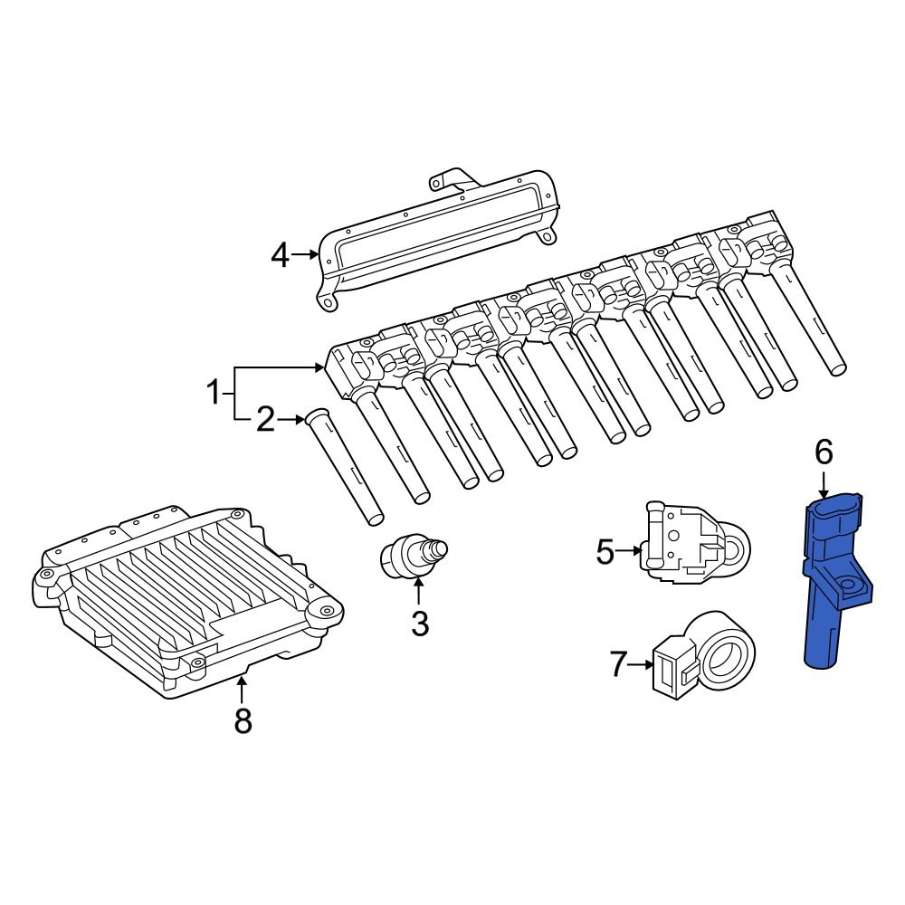 Mercedes-Benz OE 2769051400 - Engine Crankshaft Position Sensor