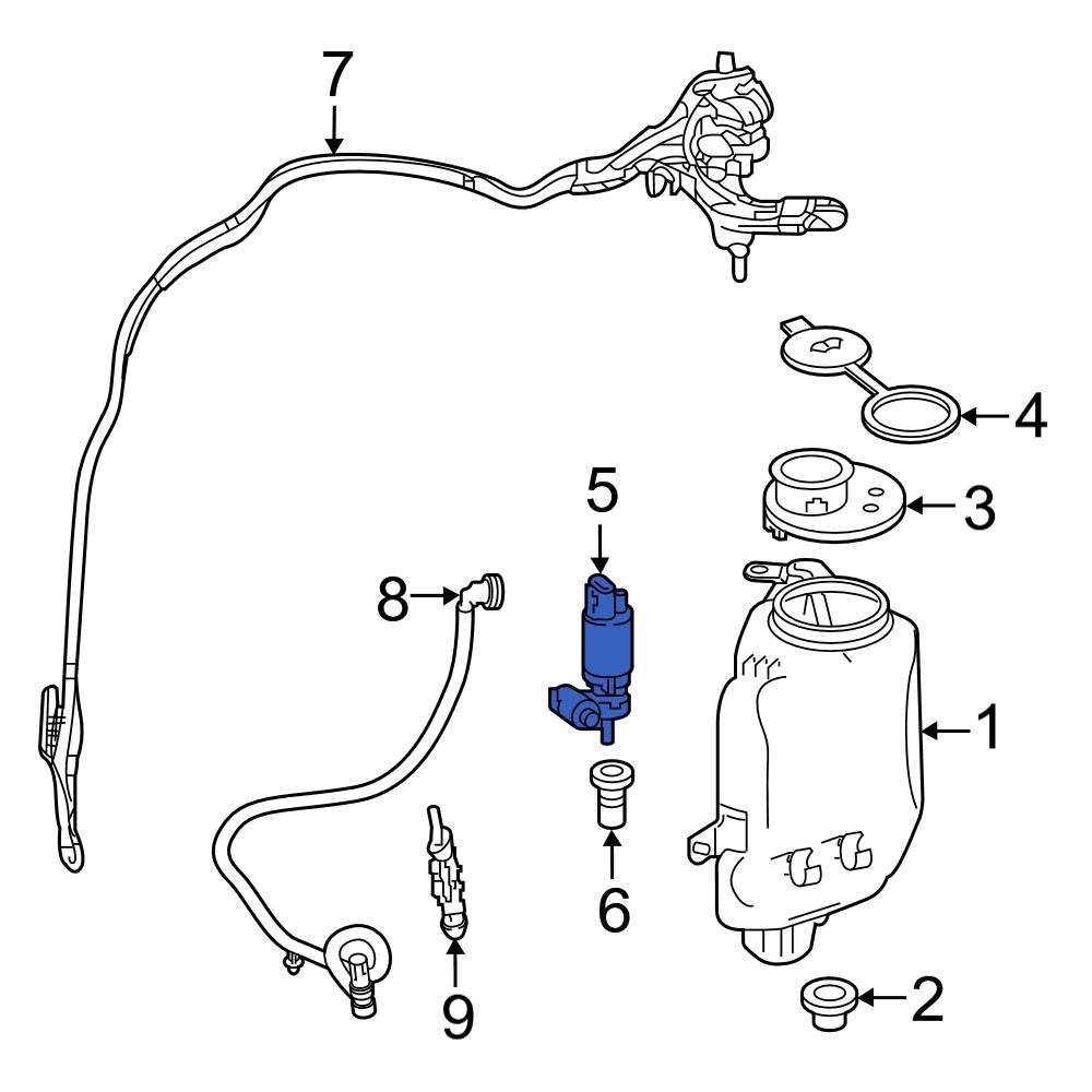Mercedes-Benz OE 2318660021 - Windshield Washer Pump