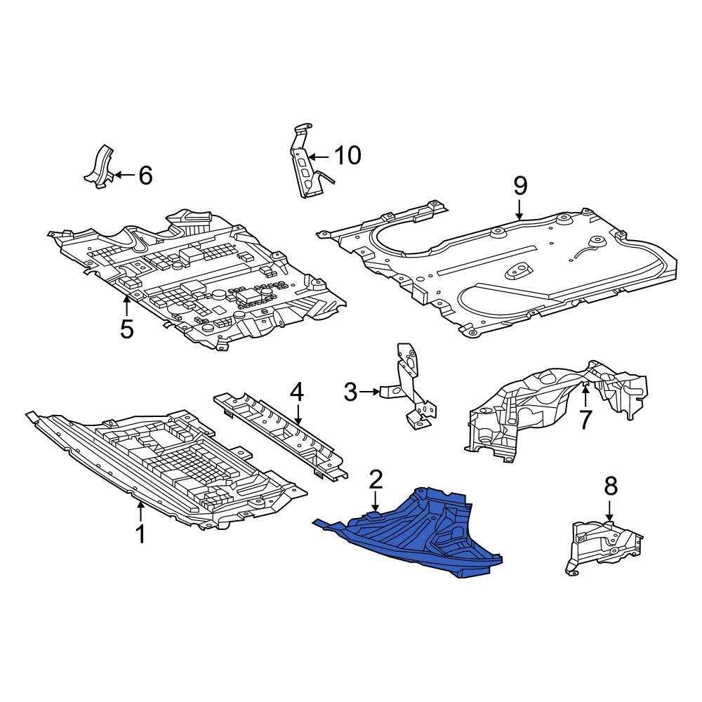 Mercedes-Benz OE 223520050064 - Front Left Outer Radiator Support ...